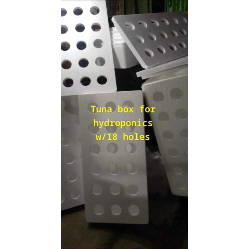 tuna box/ hydroponic w/18 holes | Shopee Philippines