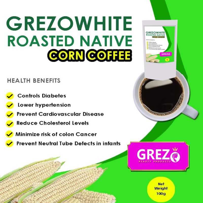 Grezowhite Roasted Native Corn Coffee | Shopee Philippines