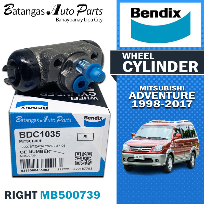 BENDIX REAR WHEEL CYLINDER MITSUBISHI ADVENTURE 1998-2017 RIGHT SIDE ...