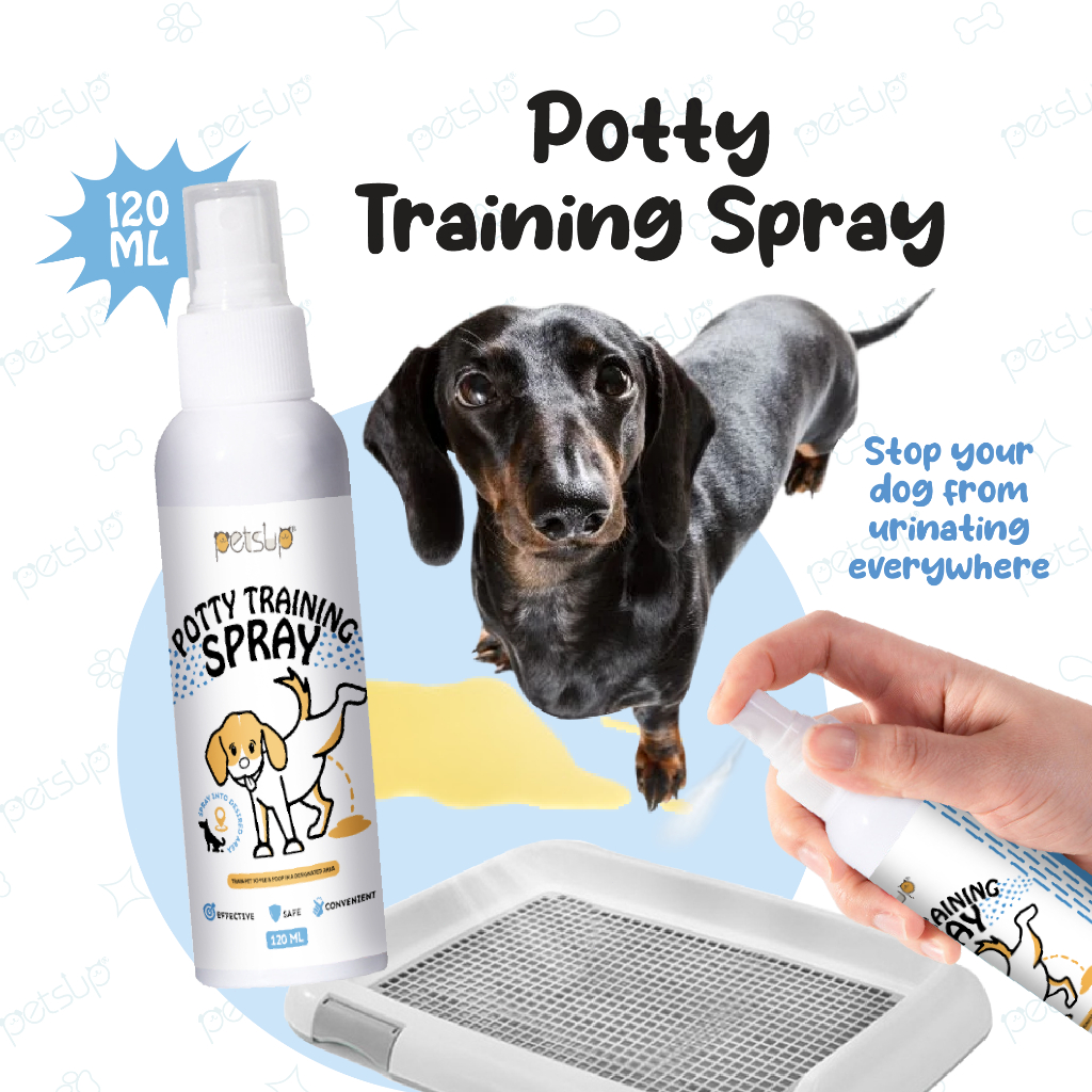 Petsup Pet Potty Training Spray 120ml Pee Poop Inducer for Dogs Cats ...