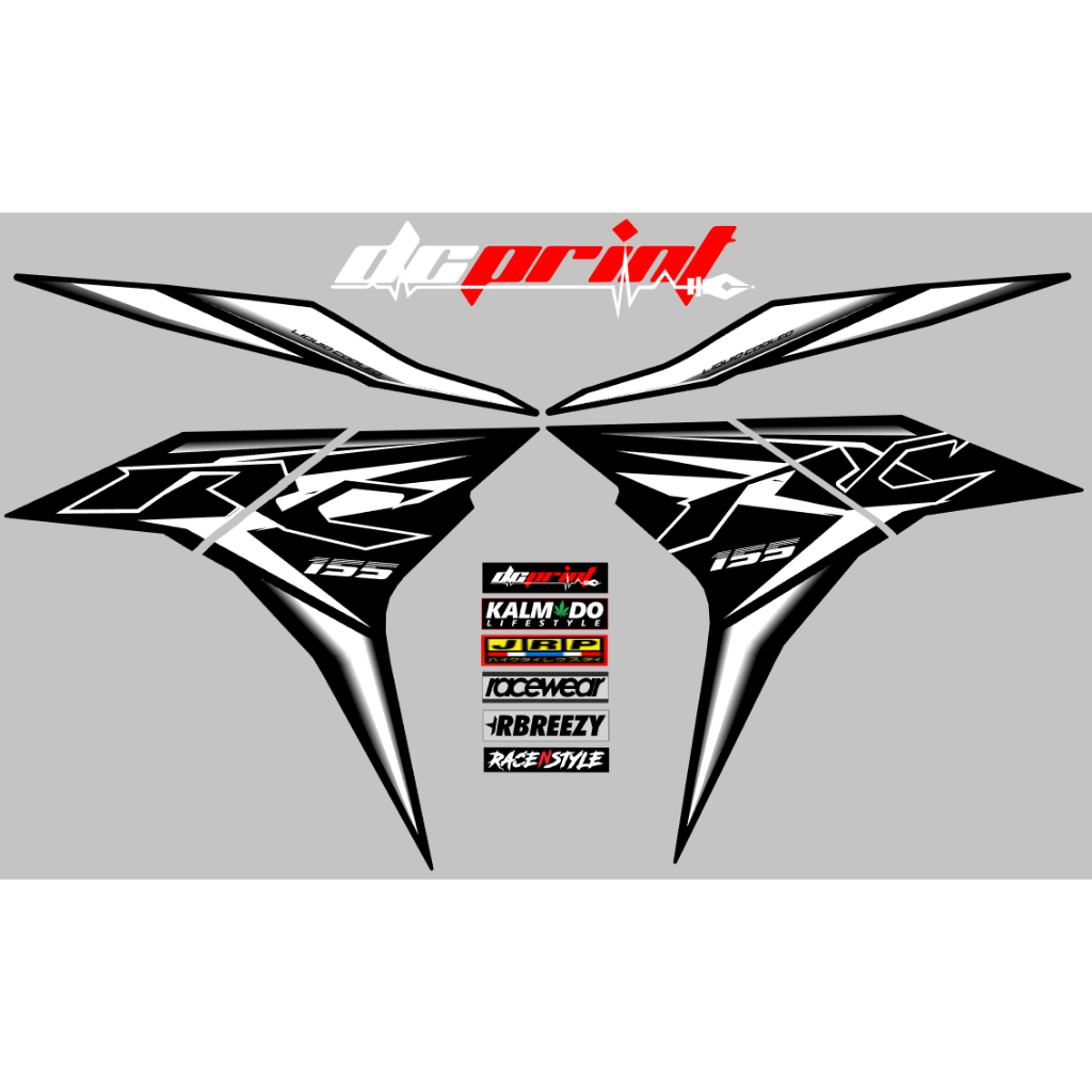 Sniper155 DECALS RC DESIGN Waterproof Sticker | Shopee Philippines