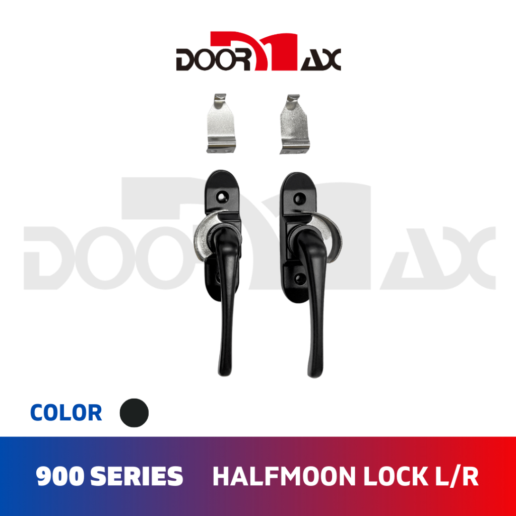 DOORMAX 900 Series Half Moon Lock (Left/Right) (Black/White) | Shopee ...
