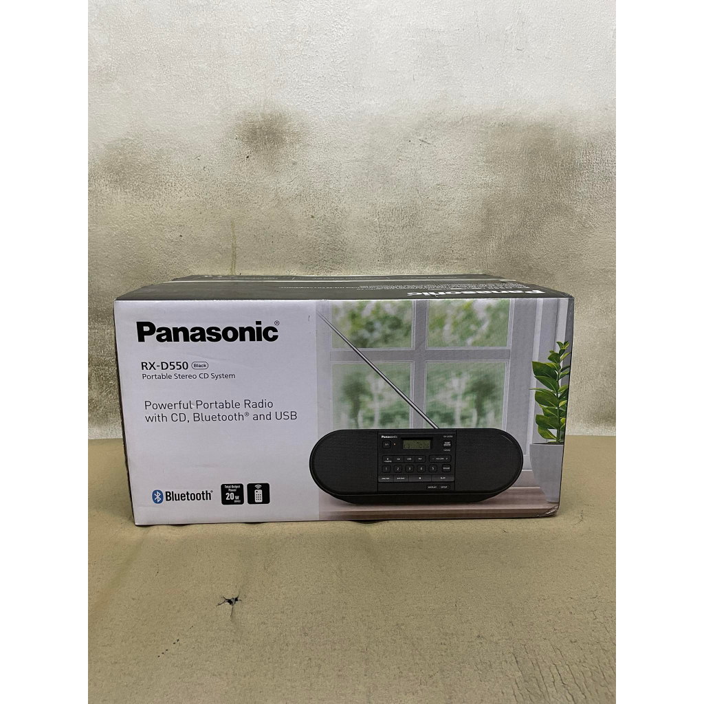 PANASONIC RX-D550 PORTABLE STEREO CD SYSTEM ( BLACK ) | Shopee Philippines