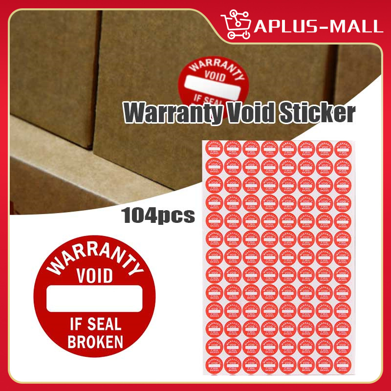 104Pcs Universal Warranty Label Sticker Security Seal Sticker 10mm ...