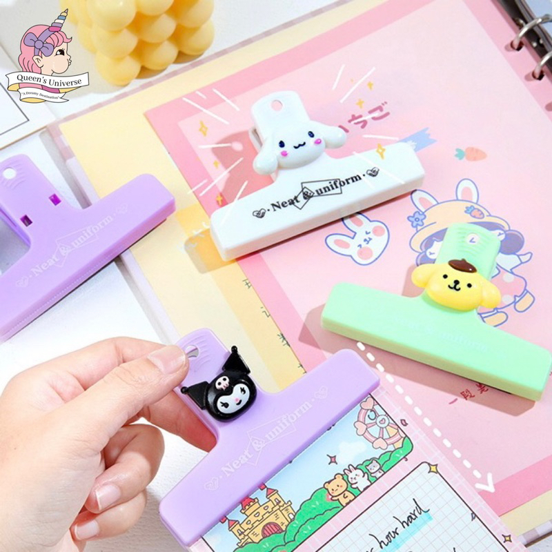 Cartoon Purple Lavender Kitty Food Chips Plastic Seal Clip Food Clip ...