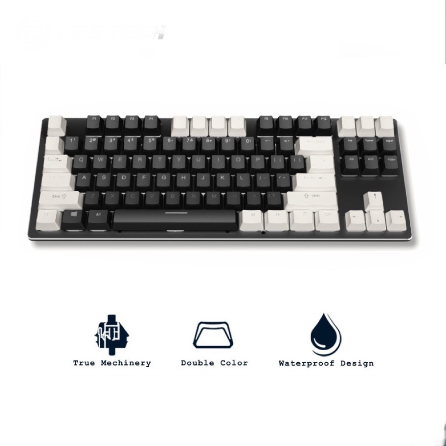 Oreo-Color Mechanical Keyboard 87 104 Keys with Mechanical Switches ...