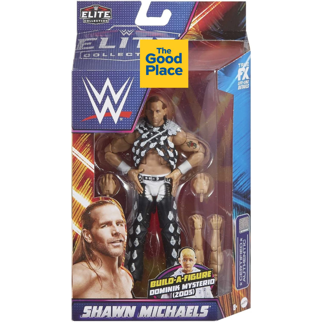 MATTEL WWE SummerSlam Elite Collection Shawn Michaels Figure With Dominik Mysterio BAF Part ...