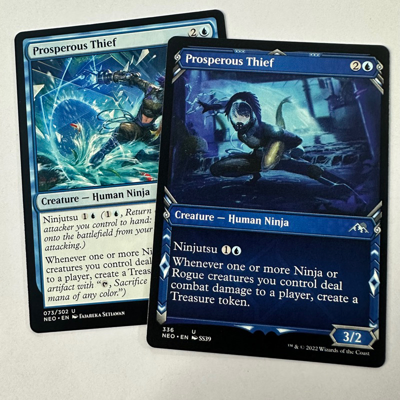 PROSPEROUS THIEF | HUMAN NINJA | KAMIGAWA NEON DYNASTY | BLUE | MTG MAGIC THE GATHERING | Shopee ...