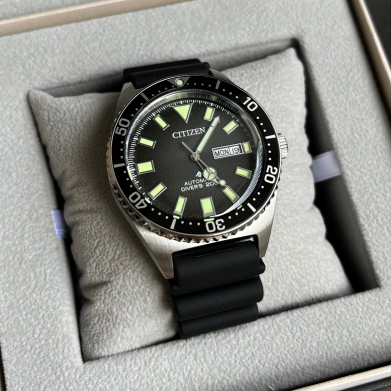 Citizen Promaster Watch NY0120-01E Automatic Diver Black Rubber Strap ...