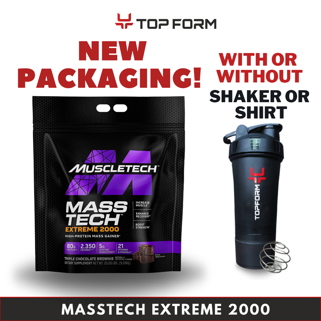 Muscletech Mass Tech Extreme 2000 6lbs Muscle Tech Masstech Gainer ...