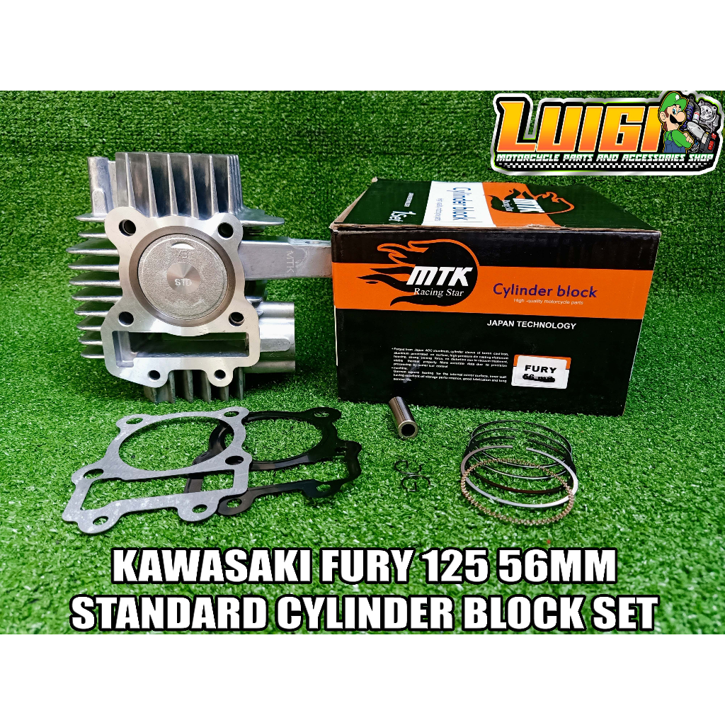 MTK KAWASAKI FURY 125 56MM STANDARD CYLINDER BLOCK SET | Shopee Philippines