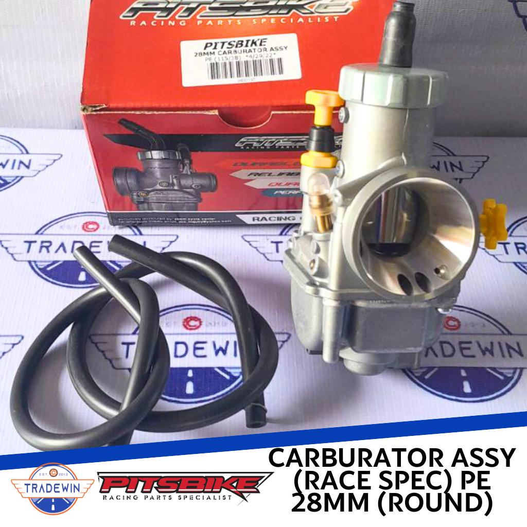 PITSBIKE CARBURETOR ASSY ROUND TYPE PE 28MM (RACE SPEC) | Shopee ...