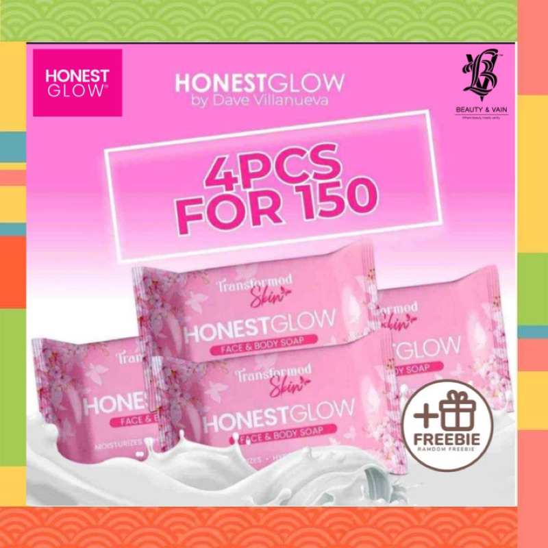 Honest Glow Glass Soap 80g (4 pcs for ₱150) with Freebie | Shopee ...