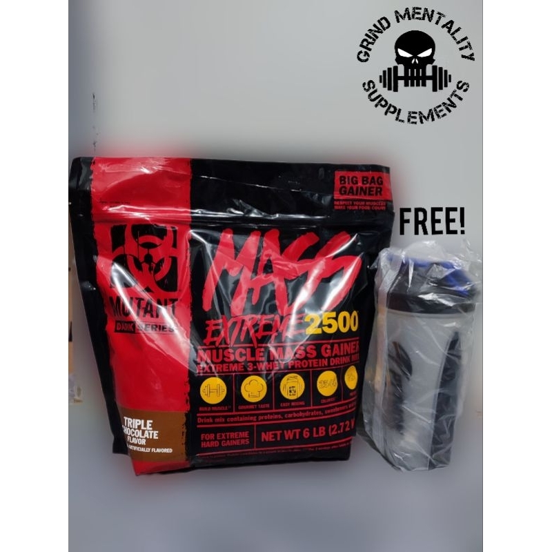 MUTANT MASS EXTREME 2500 6LBS FREE SHAKER | Shopee Philippines