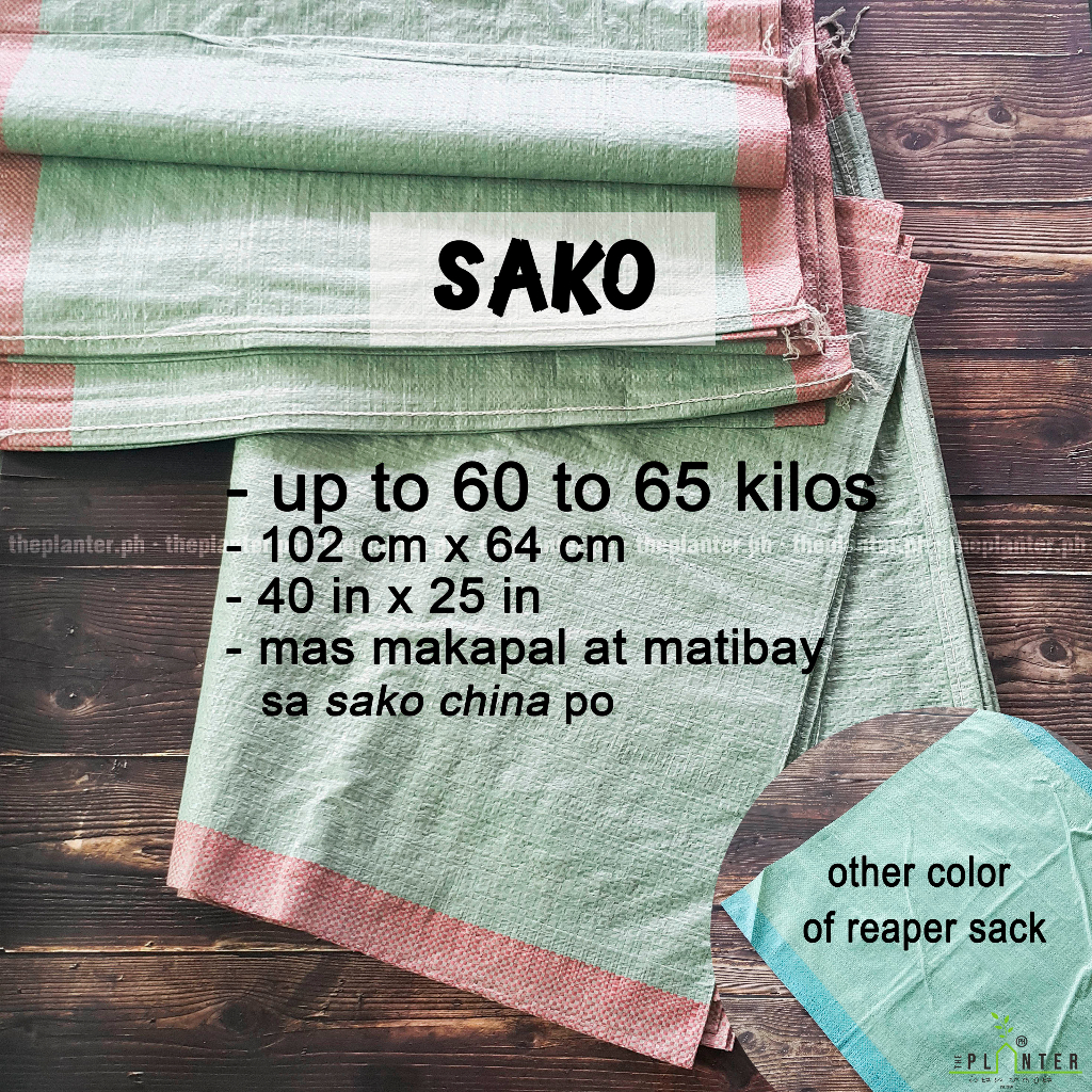 SAKO REAPER ( NEW ) (up to 65 KILOS.) sako bag sack theplanter.ph ...