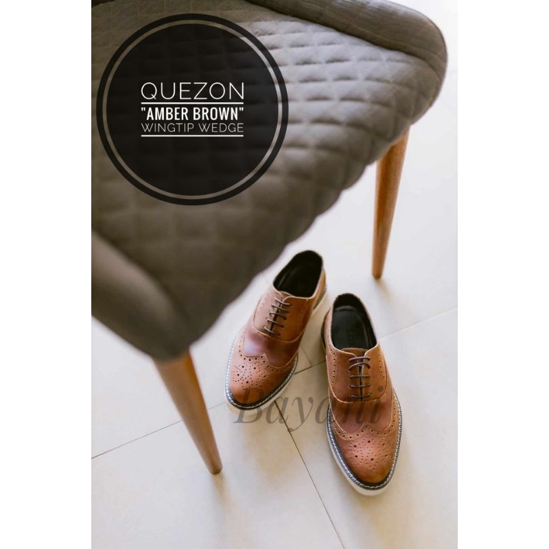 Bayani Wingtip Wedge Shoes for Men - Quezon | Shopee Philippines