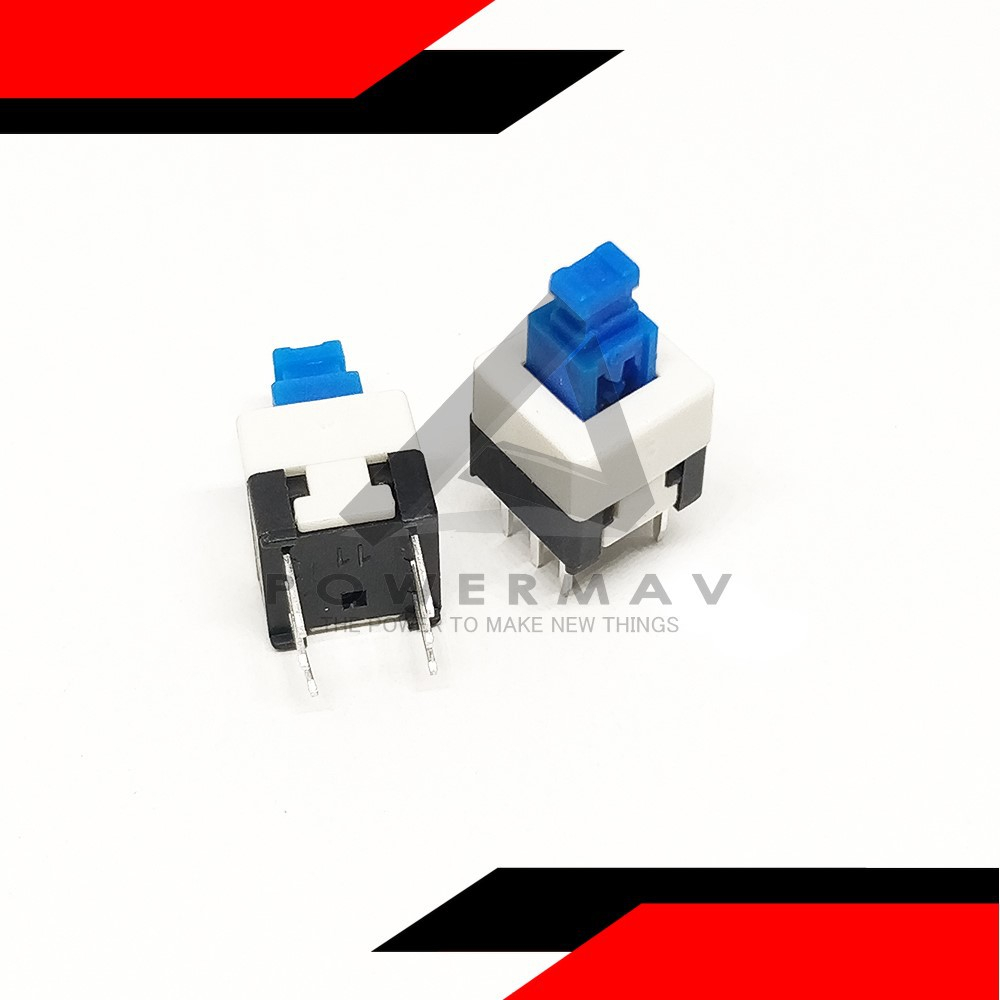 2pcs 7x7 self locking tactile switch 7*7mm Push BUtton Self-Locking Tactile Switch For ...