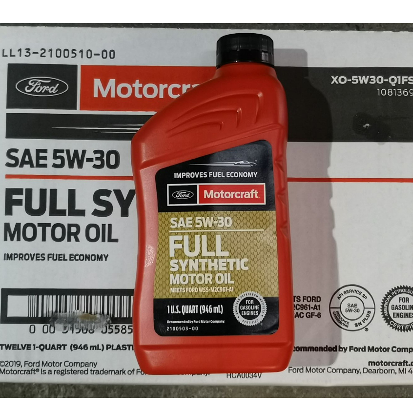 Ford Motorcraft Fully Synthetic SAE 5W30 1 QUART Genuine Ford Fully ...