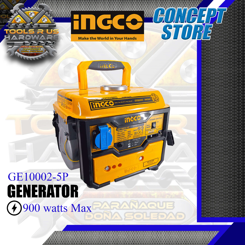 Ingco Gasoline Generator 1KVA GE10002-5P* BL-PT TRUH | Shopee Philippines
