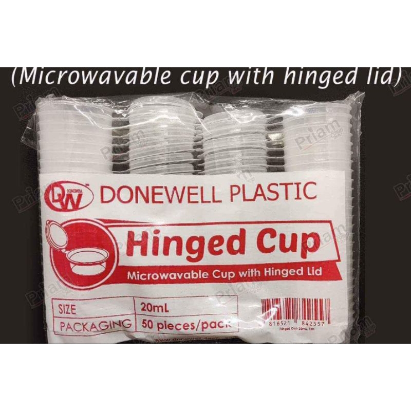 (50 pcs)per pack 20ml mini cup souse microwavable hinged cup | Shopee ...