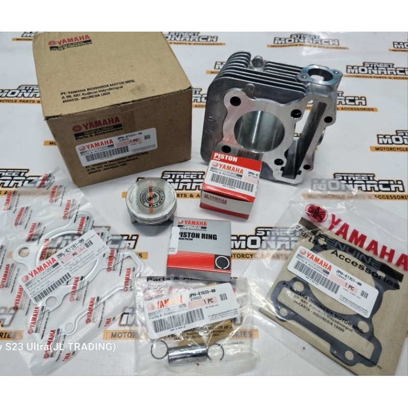 GENUINE STOCK CYLINDER BLOCK KIT 2PH YAMAHA MIO I 125/ M3 / SOUL I 125 ...