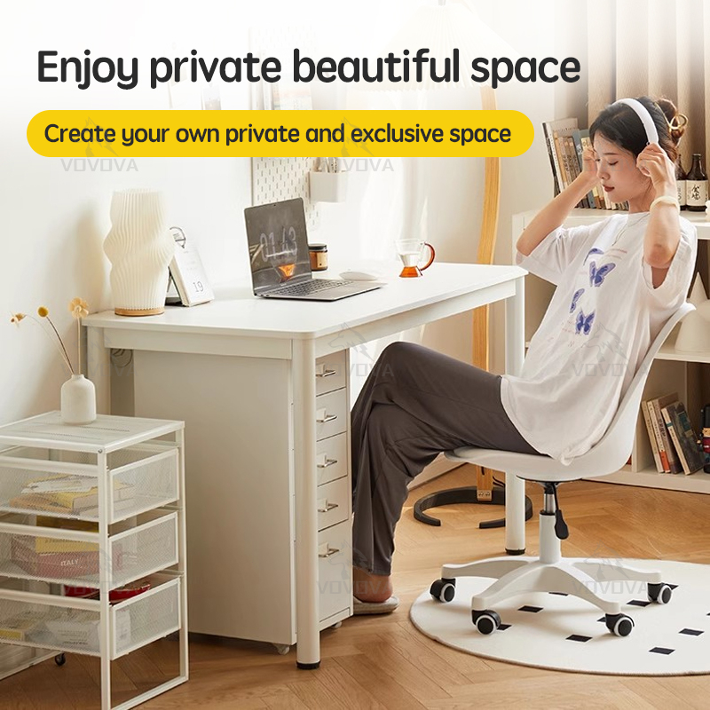 VOVOVA Study Table Modern Minimalist Wood Furniture Computer Desk ...