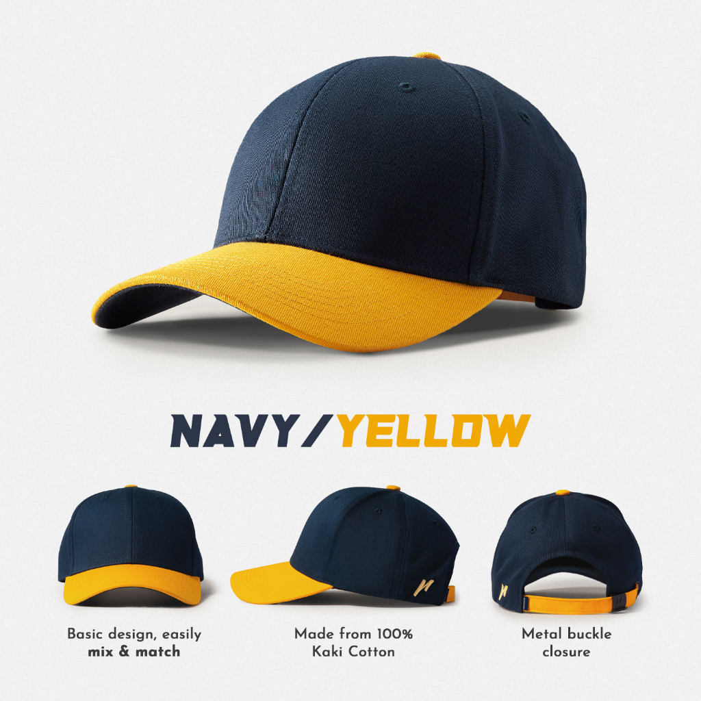 Reckless Baseball Cap - Signature BallCap - Cotton Khaki Fabric - Mix ...