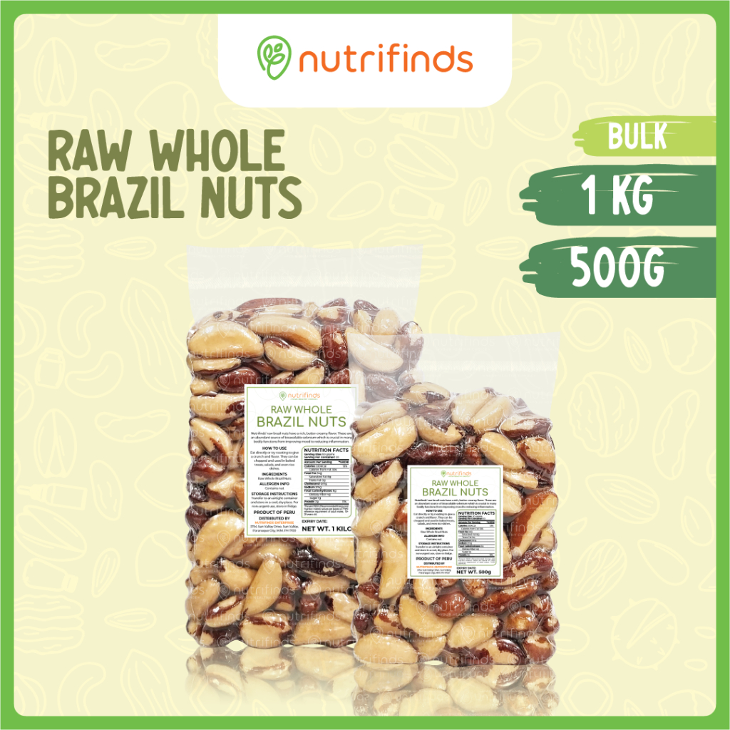 Nutrifinds® Organic Raw Brazil Nuts - BULK | Shopee Philippines