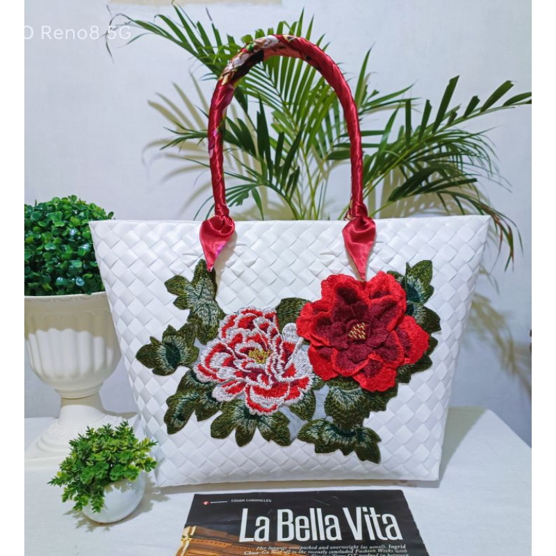 Classy Bayong Tote Bag / WITH ZIPPER/ LARGE Size/ NATIVE BAG / Gift ...