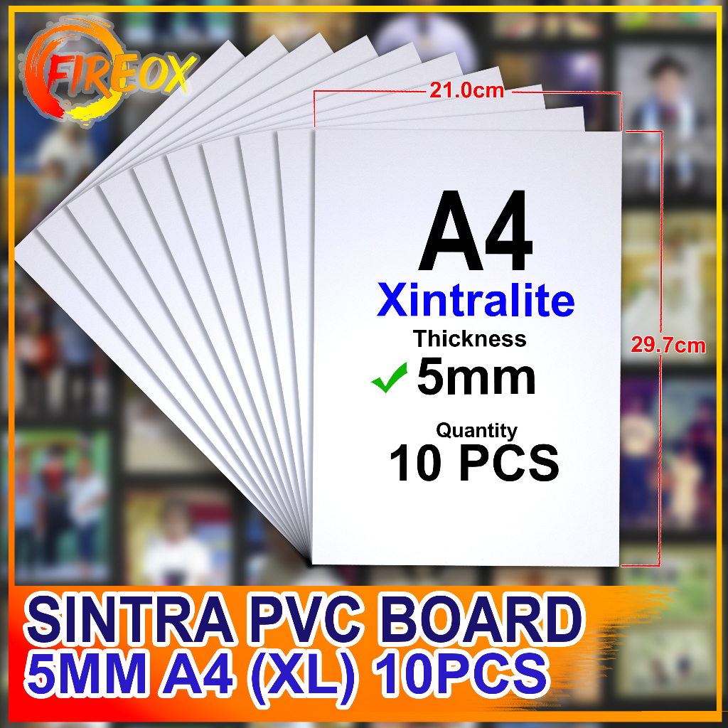SINTRA PVC BOARD | A4 5mm Xintralite | 10 PCS | Shopee Philippines