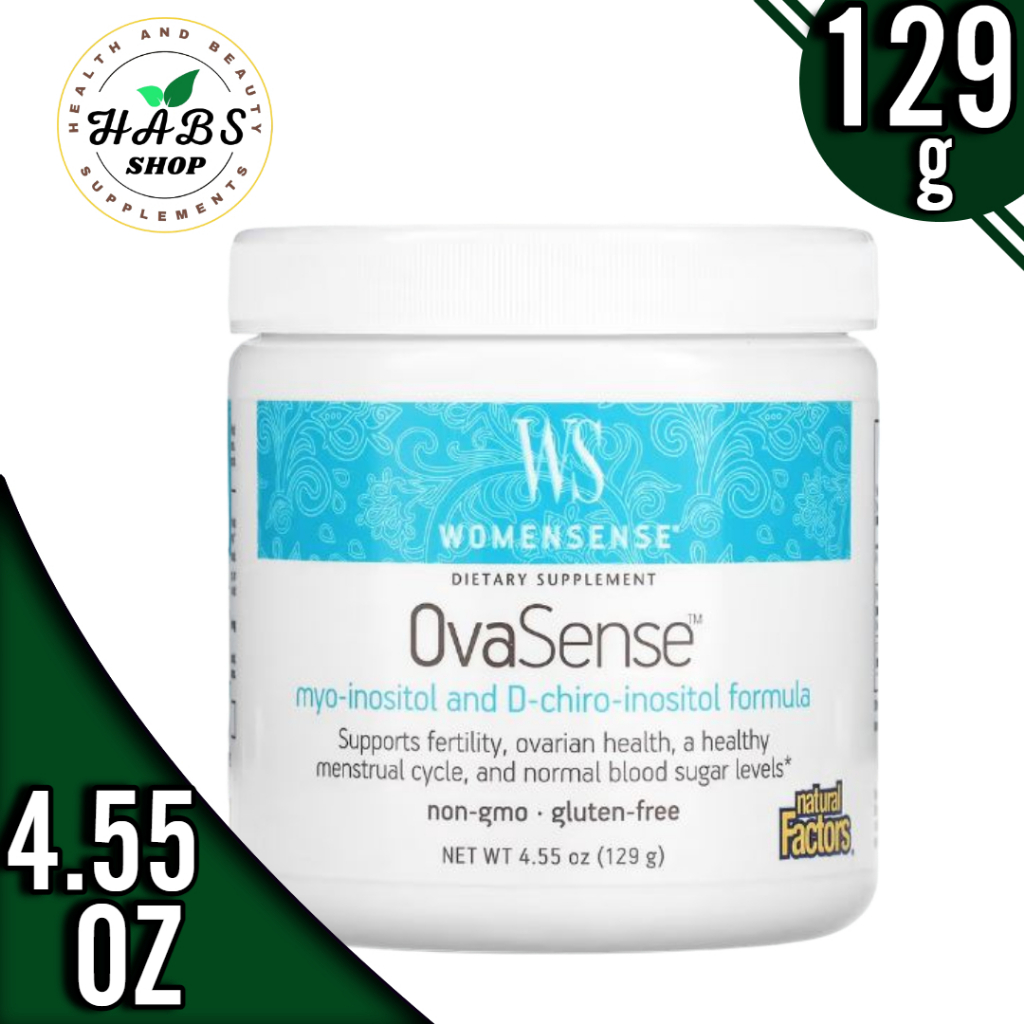 Pcosense by womensense natural factors Myo.Inositol Dchiro-inositol Powwder 4.55 oz (129g ...