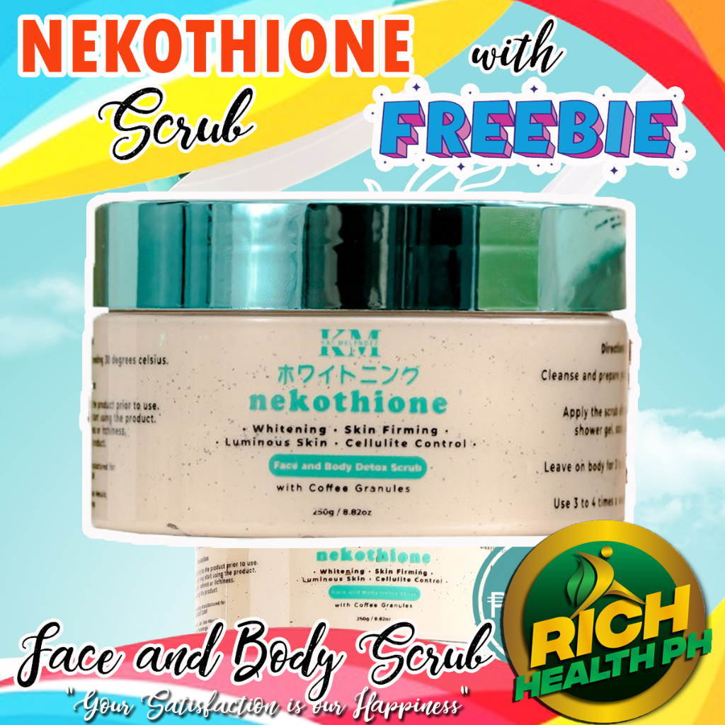 Nekothione Scrub | Nekothione Face and Body Detox Scrub 250g with ...