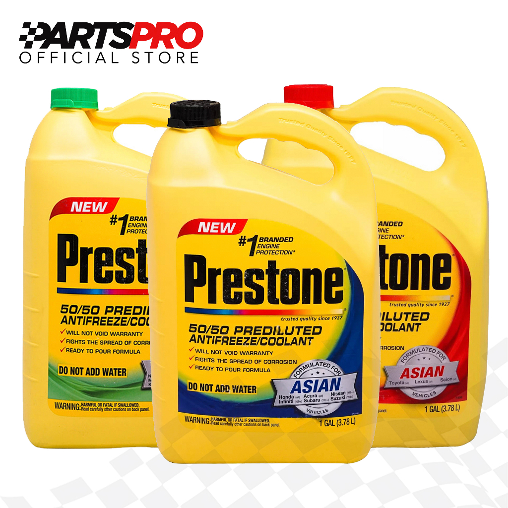 Prestone Asian Coolant Ready to Use Antifreeze 50/50 Prediluted 3.8 ...