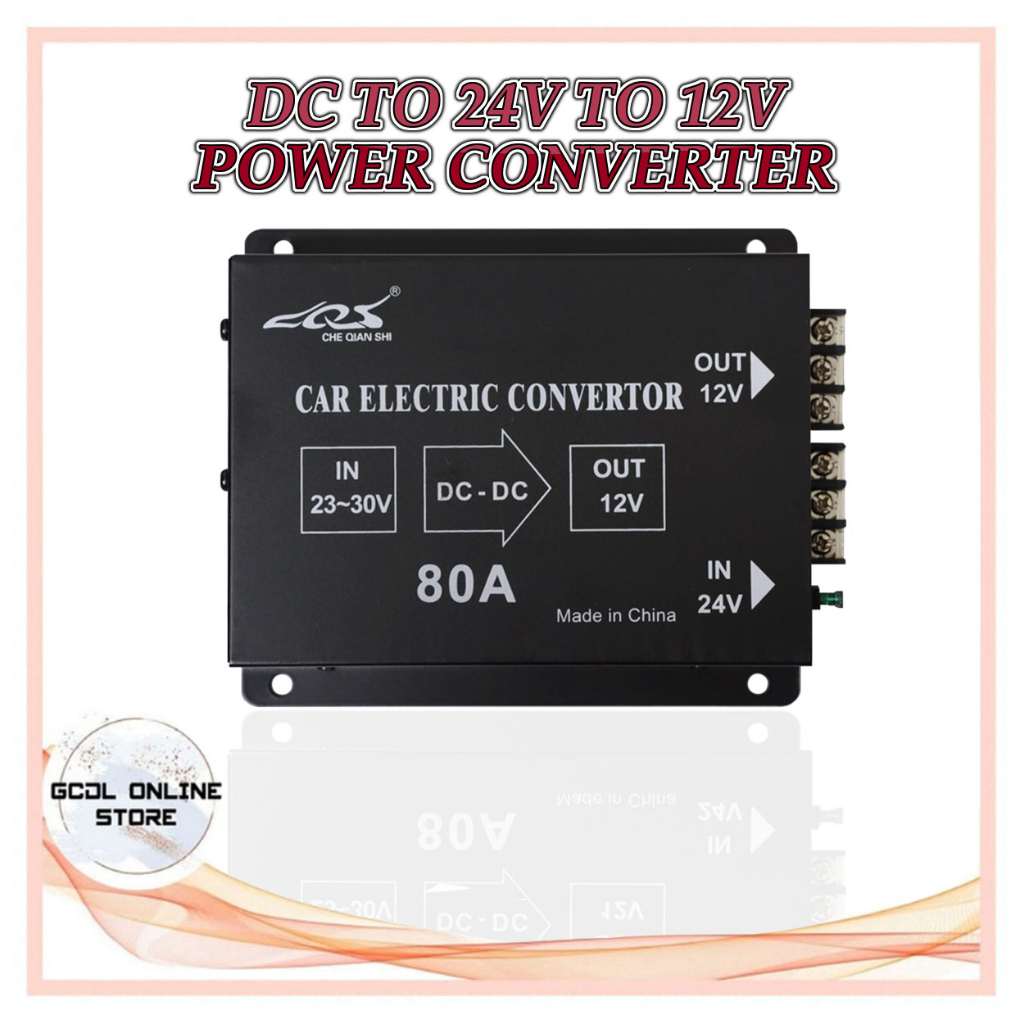Car DC 24V to 12V 80A Power Supply Voltage Step Down Transformer ...