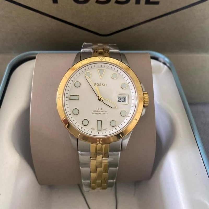 Sale!!! Original FSL FB-01 Three-Hand Date Two-Tone Stainless Steel ...