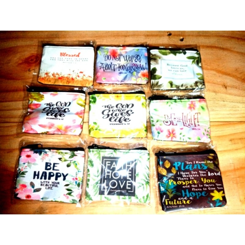 Small Coin Purse with Bible Verse Design | Shopee Philippines