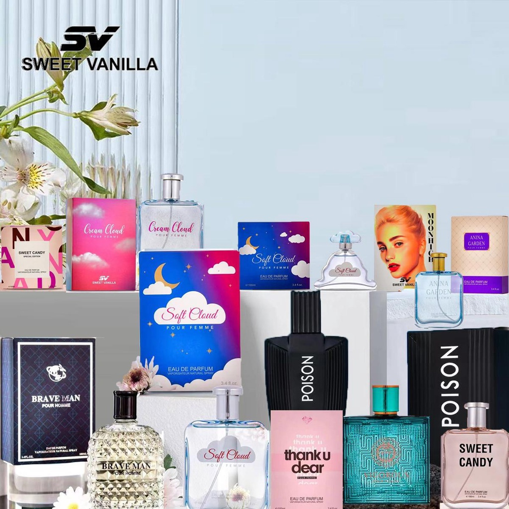 B1T1 Sweet Vanilla 40 Flavors Pure Cloud Perfume For Unisex Women Men ...