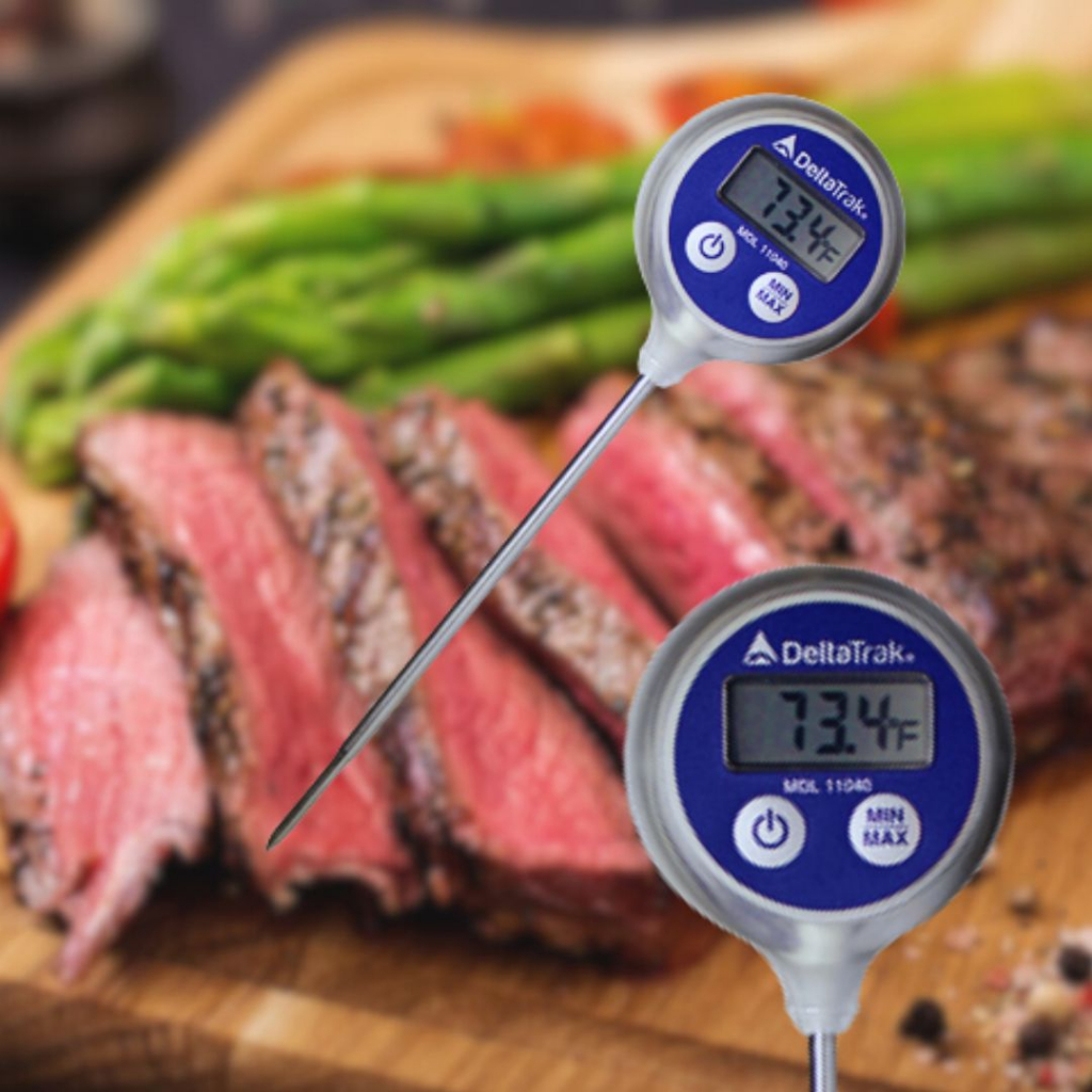 DeltaTrak 11040 FlashCheck Kitchen Thermometer Lollipop Min/Max Auto ...