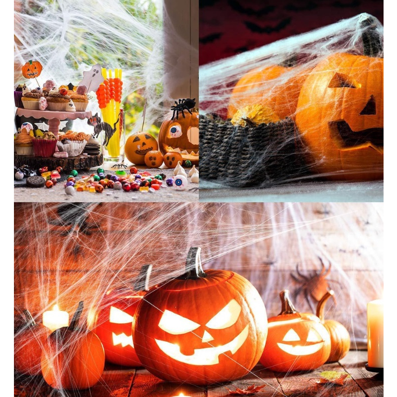Spider Web Decor for Halloween Party Display Decoration Stretchable ...