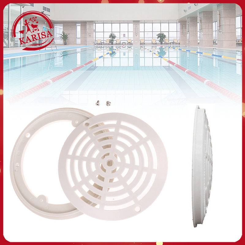 Round White Swimming Pool Drain Cover Replacement With Screws | Shopee ...