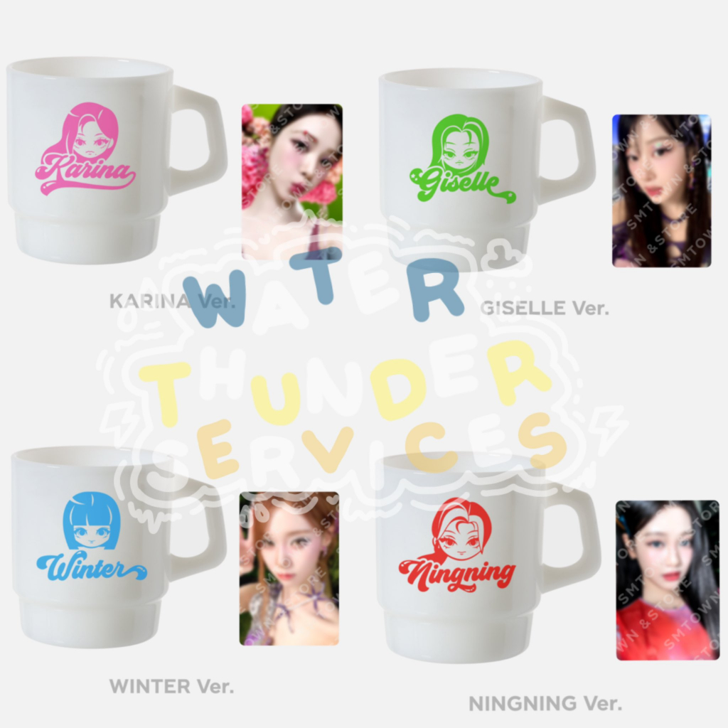 Aespa Better Things Official Merchandise MD FETA (Jersey, Glass, Ring, Photocard Set) PREORDER ...