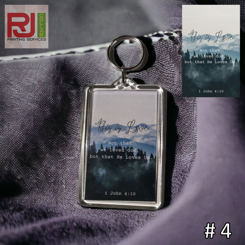 BIBLE VERSE KEYCHAIN (2x3 inches) | Shopee Philippines