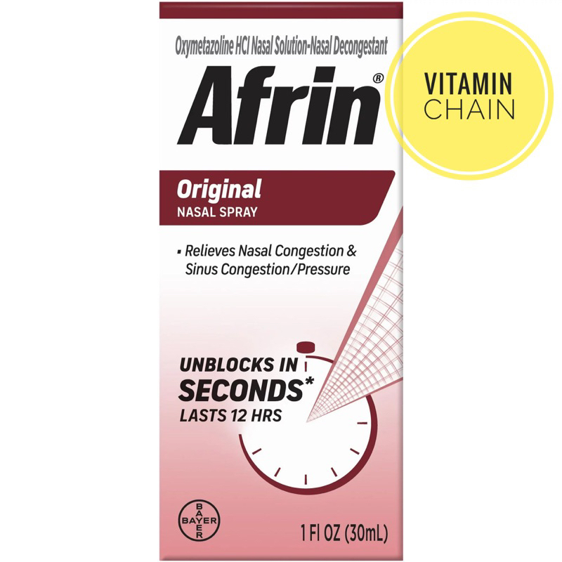 AFRIN Original Nasal Congestion Relief Spray (& other Brand) | Shopee ...