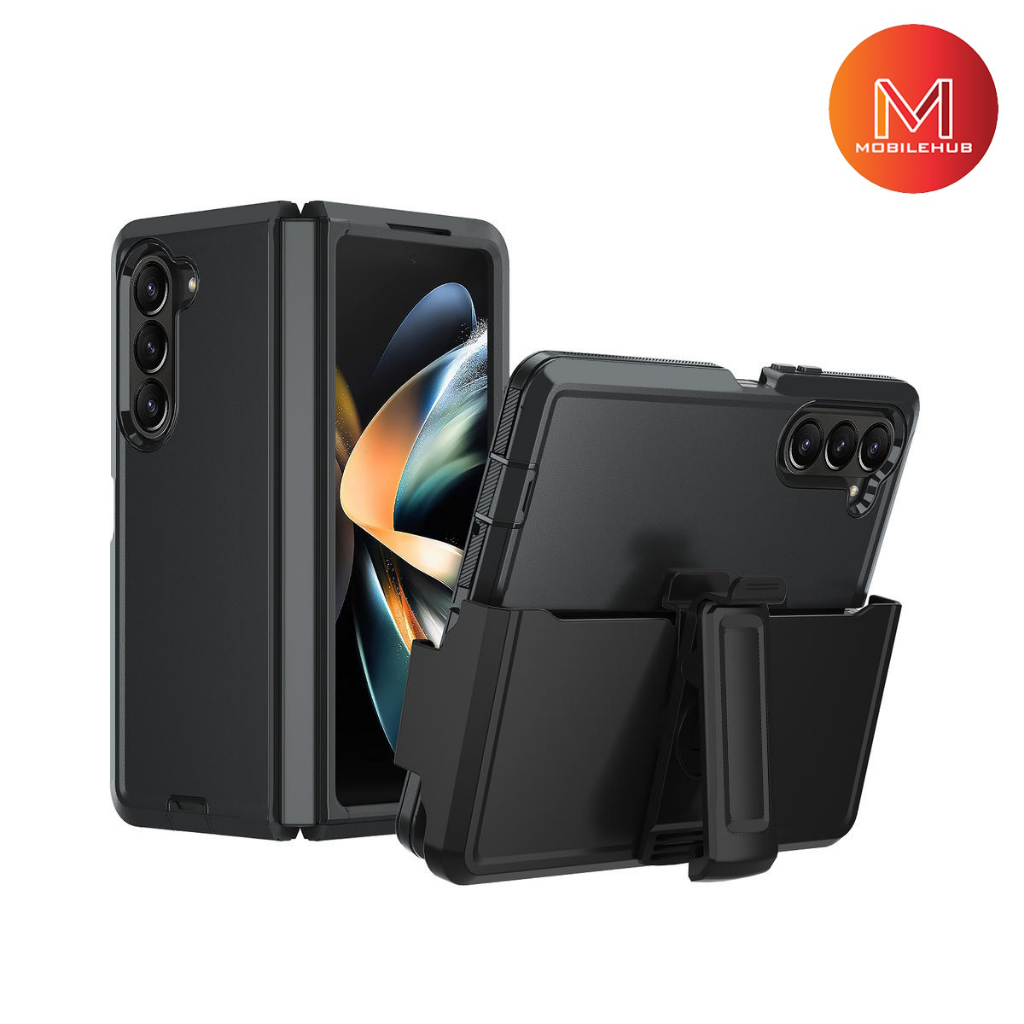 Samsung ZFold 5 Otterbox Style Double Layer Case (Black) Z Fold 5 ...