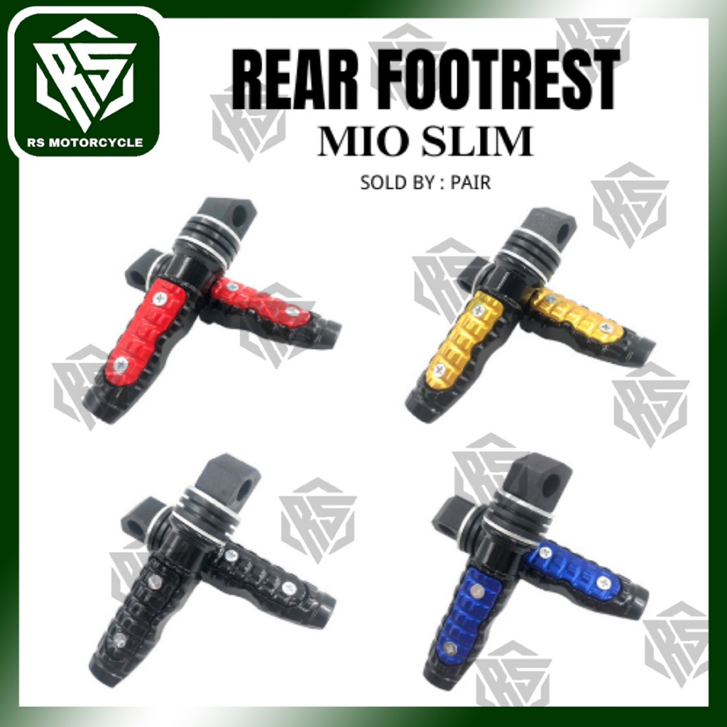 [RIDE SAFE] REAR FOOTREST MIO SLIM | Shopee Philippines