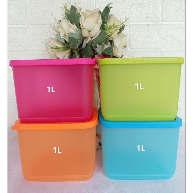Tupperware 1-PC Medium Square Rounds 1L | Shopee Philippines