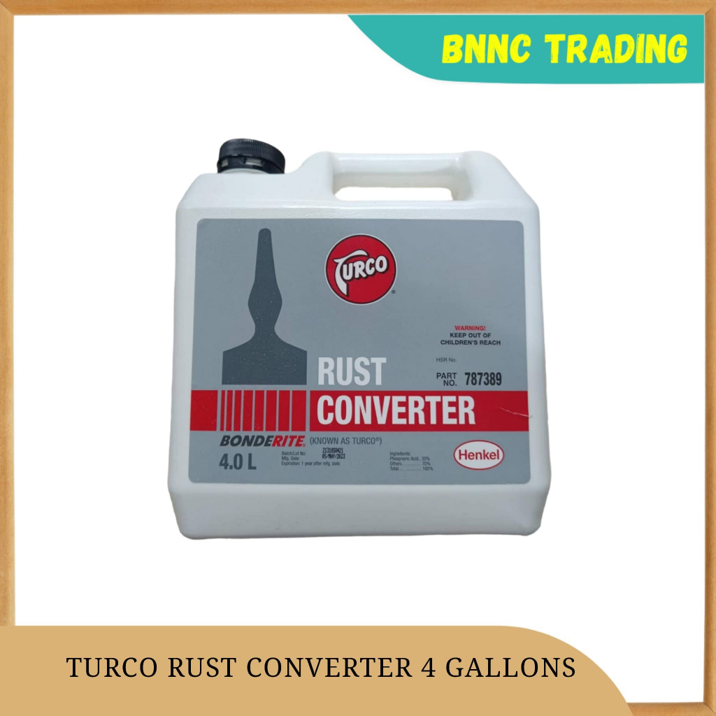 TURCO RUST CONVERTER SIZES 500ML 4 LITERS | Shopee Philippines TURCO RUST CONVERTER SIZES 500ML 4 LITERS | Shopee Philippines
