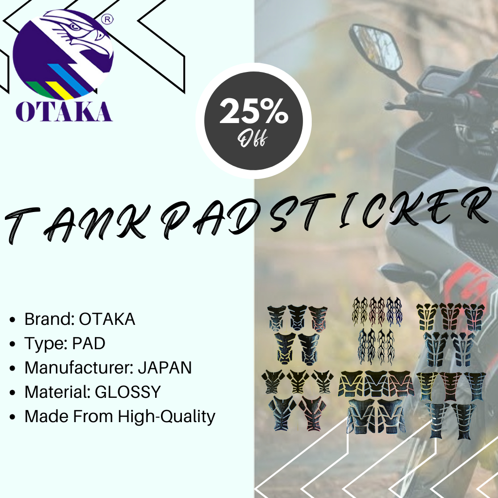 TANK PAD STICKER OTAKA (Japan) | Shopee Philippines