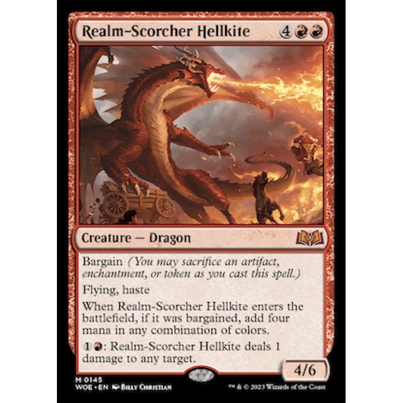 Realm-Scorcher Hellkite - WOE - Mythic - MTG Cards (WotC) | Shopee ...