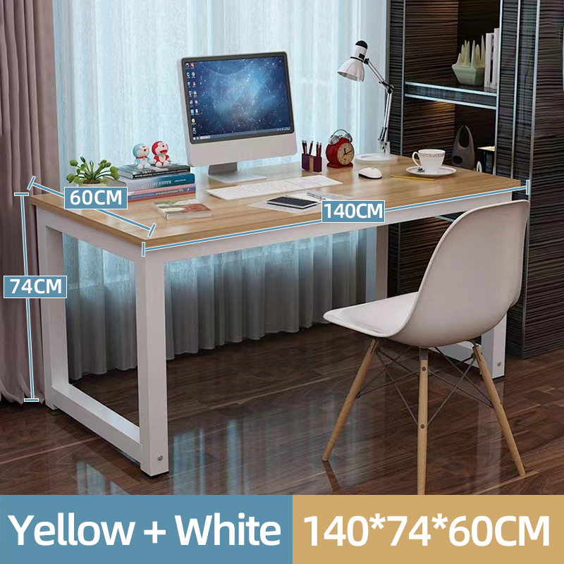 AIODIY Computer Table Solid Wood Furniture Study Desk Table Office Desk ...
